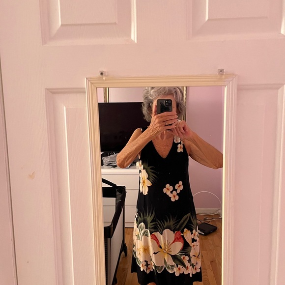 Peppermint | Dresses | Peppermint Black And Cream Floral Mini Dress ...